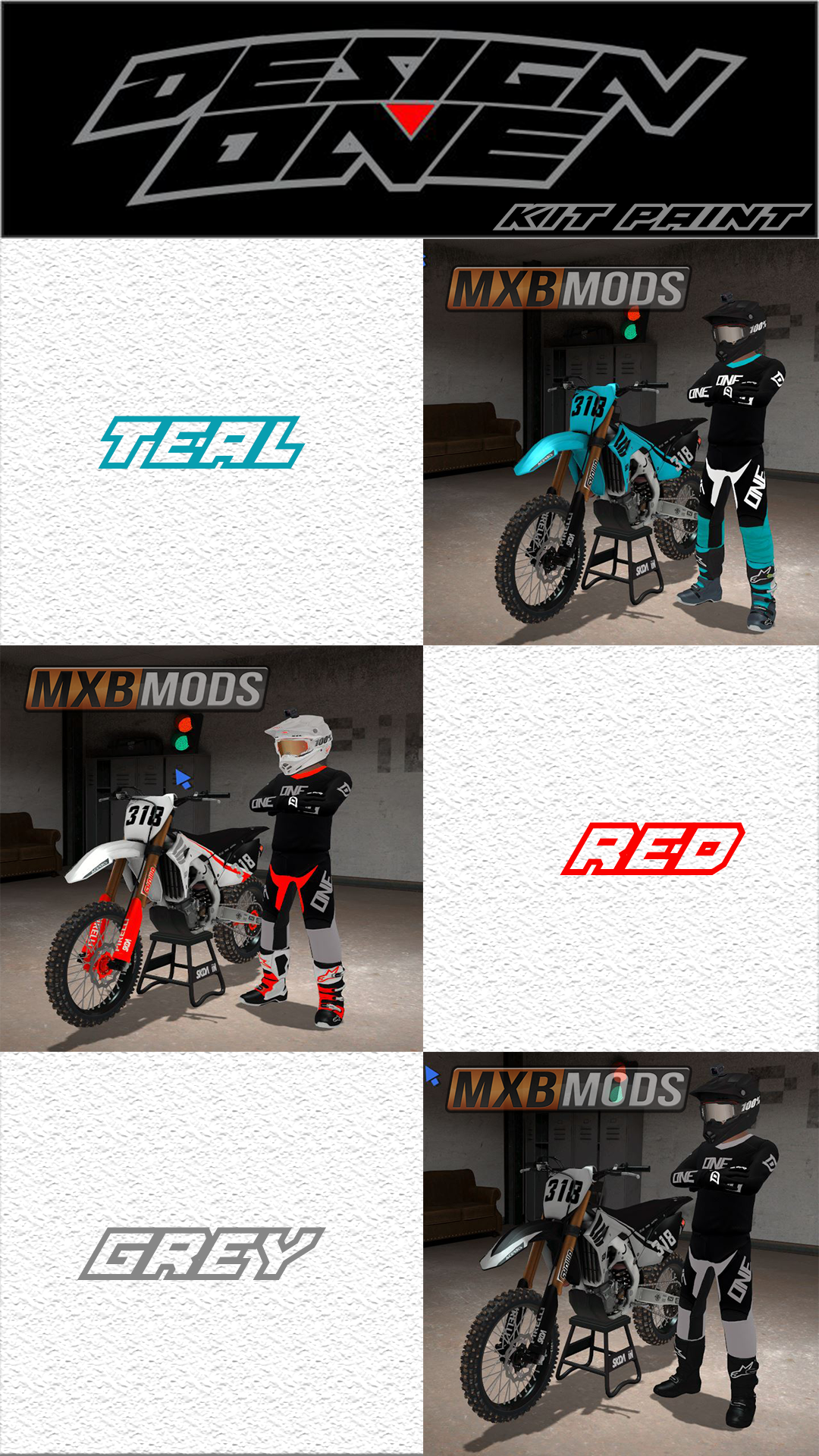 2020 DesignOne Kit Paints – MXB-Mods.com