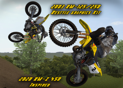 2003 Suzuki RM-125/250 Restyle Graphics – MXB-Mods.com