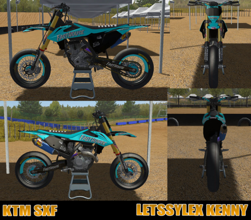 KTM FASTHOUSE RACING Paint | Supermoto SX-F 250 – MXB-Mods.com