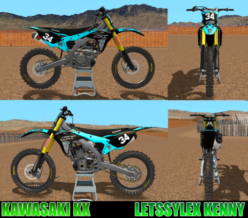 KAWASAKI FASTHOUSE RACING Paint | Motocross KX250F KX450F – MXB-Mods.com