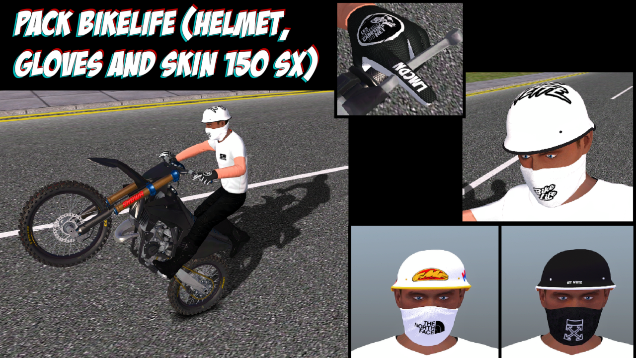 Pack Bikelife (Helmet, Gloves and Skin 150 SX) – MXB-Mods.com