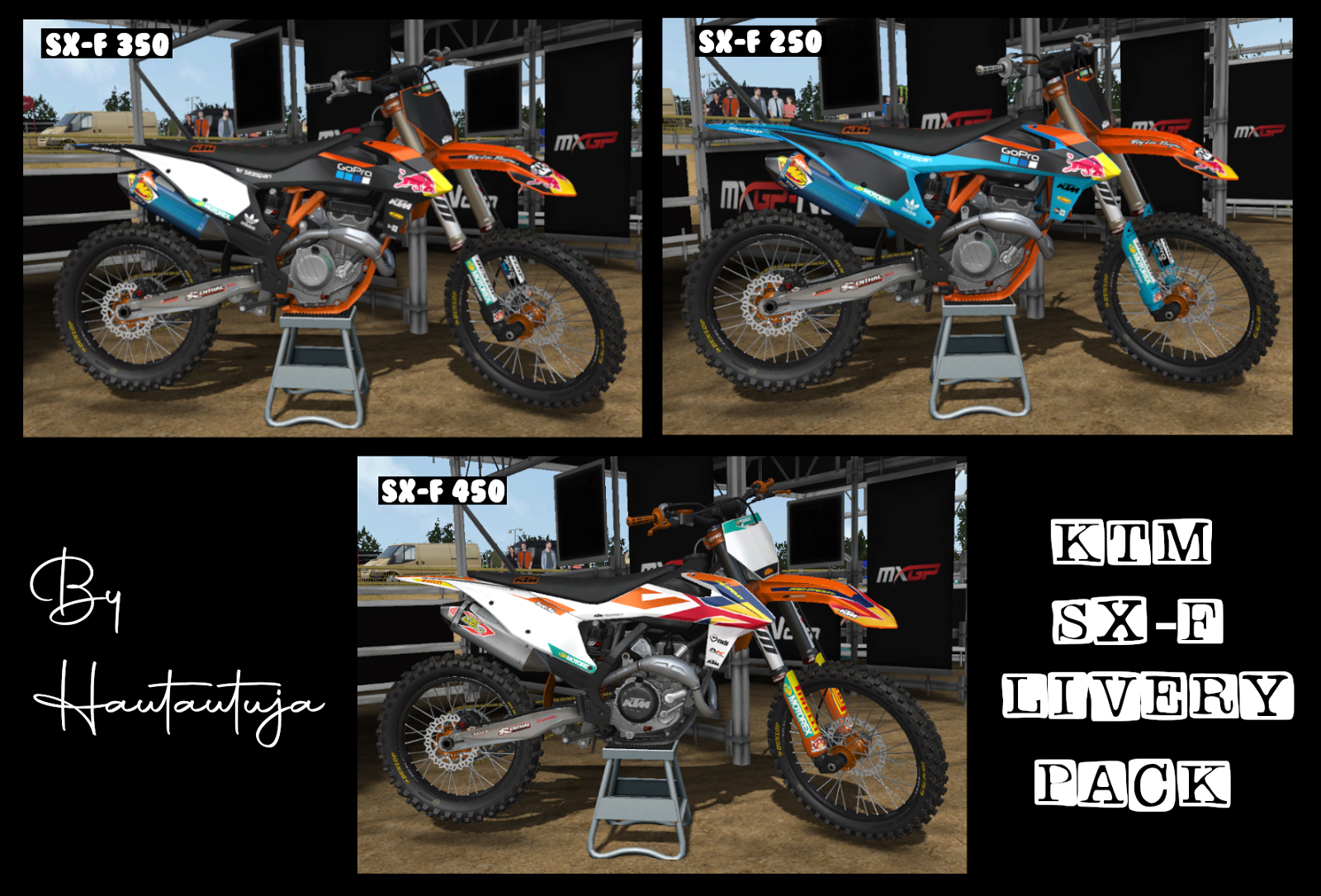 Hautautuja’s KTM SXF Livery Pack – MXB-Mods.com