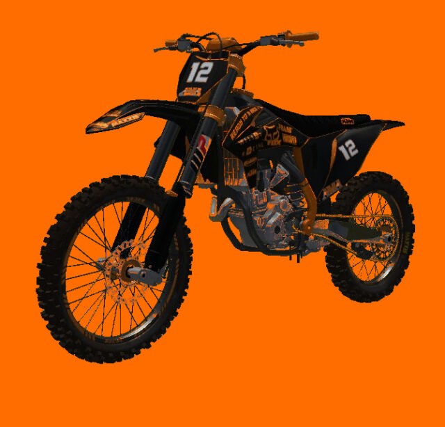 Wilson Racing Black N Orange KTM 250SX-F – MXB-Mods.com