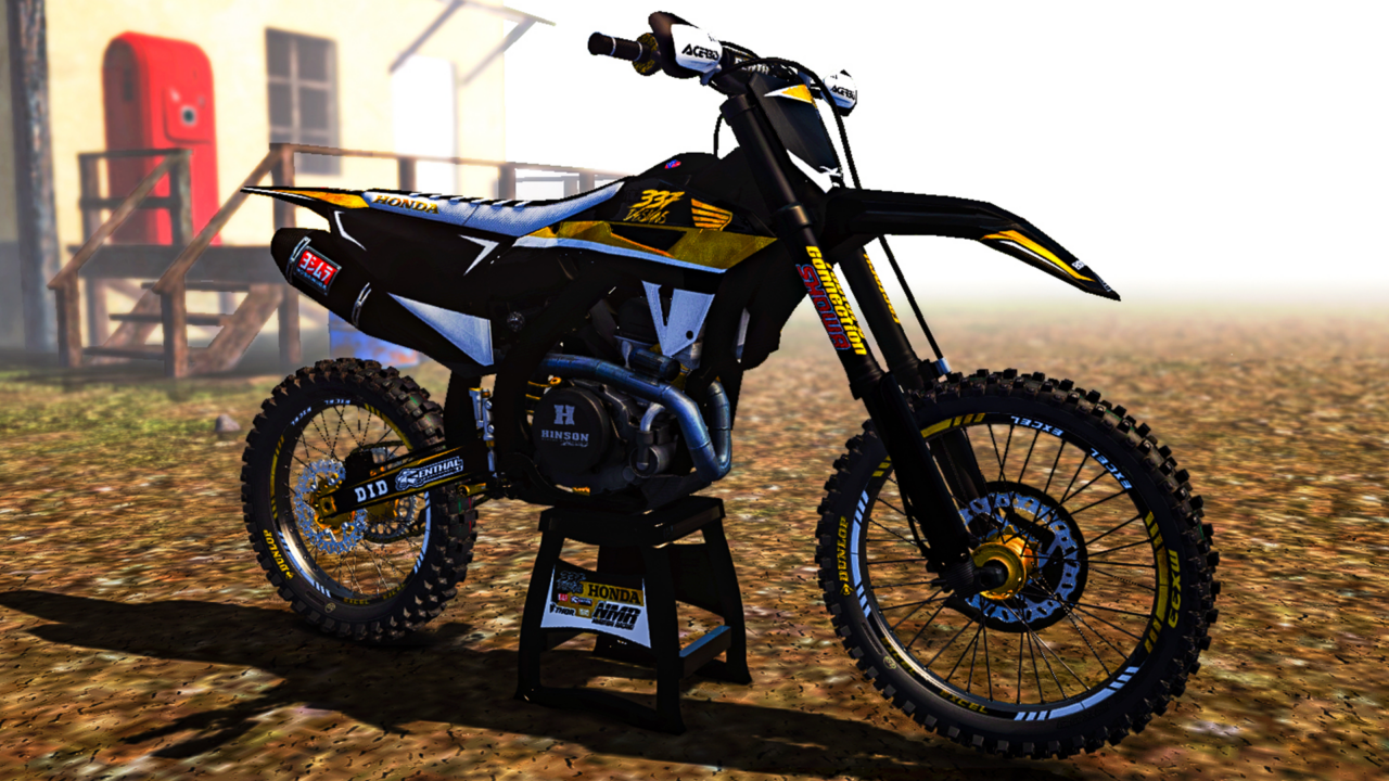 Gold Flake Honda - 337 Designs – MXB-Mods.com