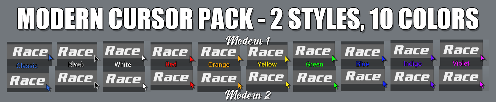 Modern Cursor Pack – MXB-Mods.com