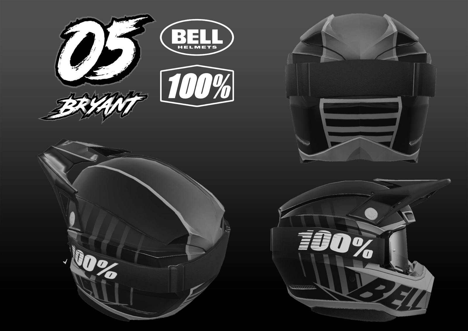 BELL Moto-9S Flex Helmet - Black/Gray REPLICA (FOR BELL MOTO 10) – MXB ...