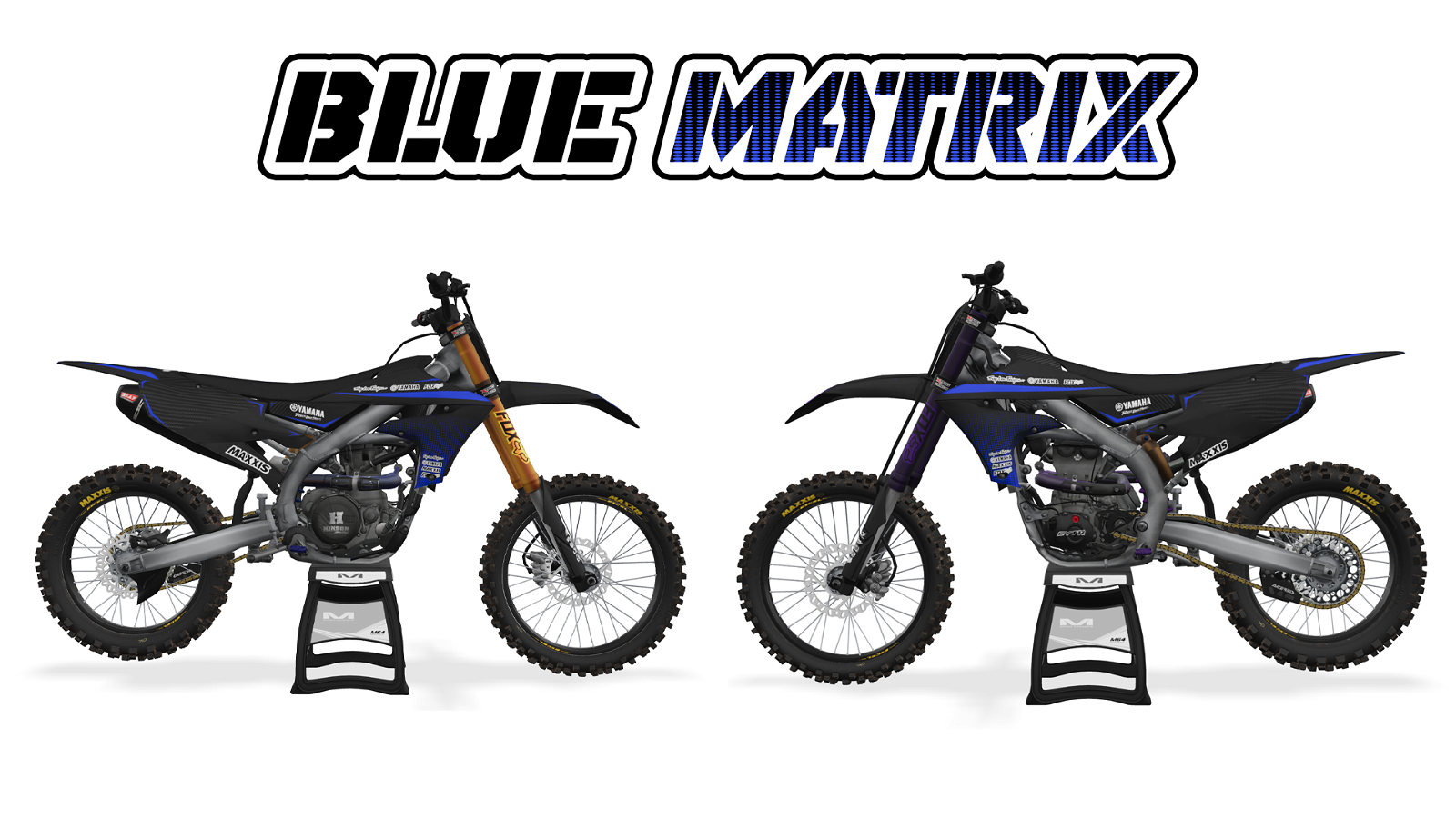 YZ 250F Blue Matrix paint – MXB-Mods.com