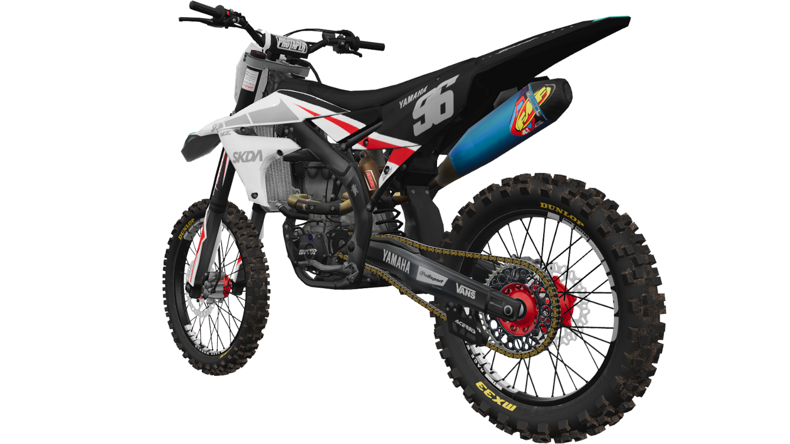 SKDA DIVIDE YAMAHA RED GRAPHICS – MXB-Mods.com