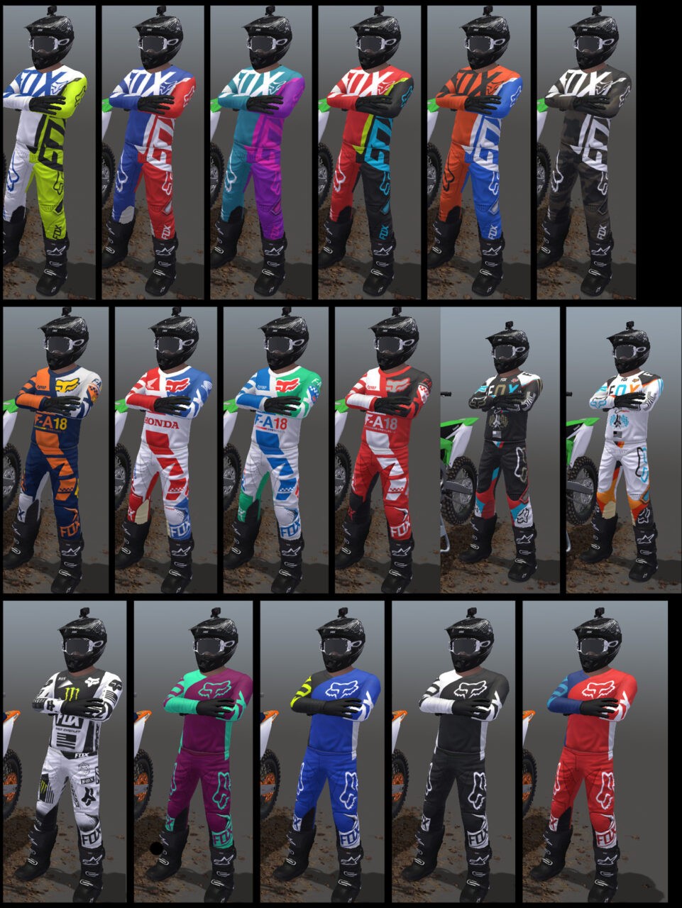 2017 - 2018 Fox Gear – MXB-Mods.com