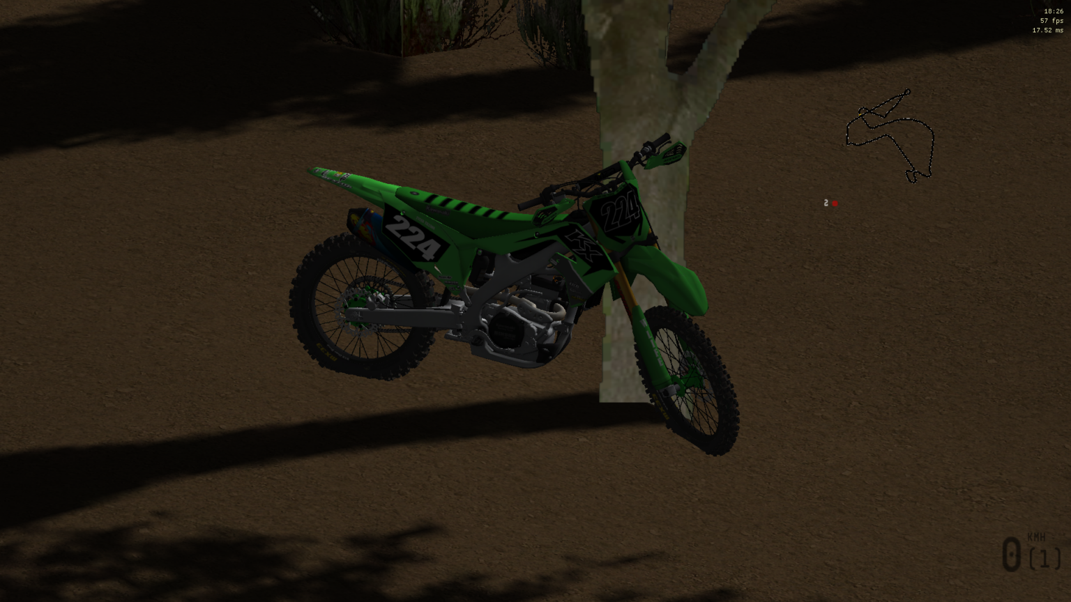 KX 250f Black Green – MXB-Mods.com