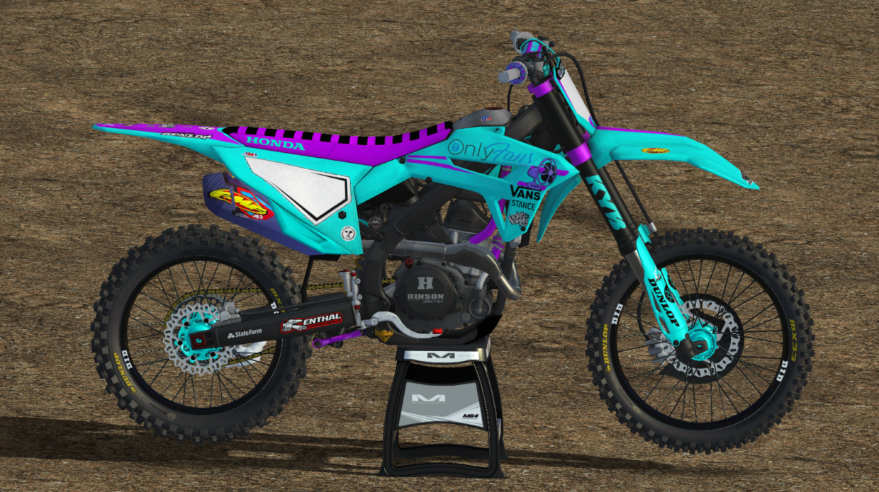 ’22 NEON BLUE honda 250/450 – MXB-Mods.com