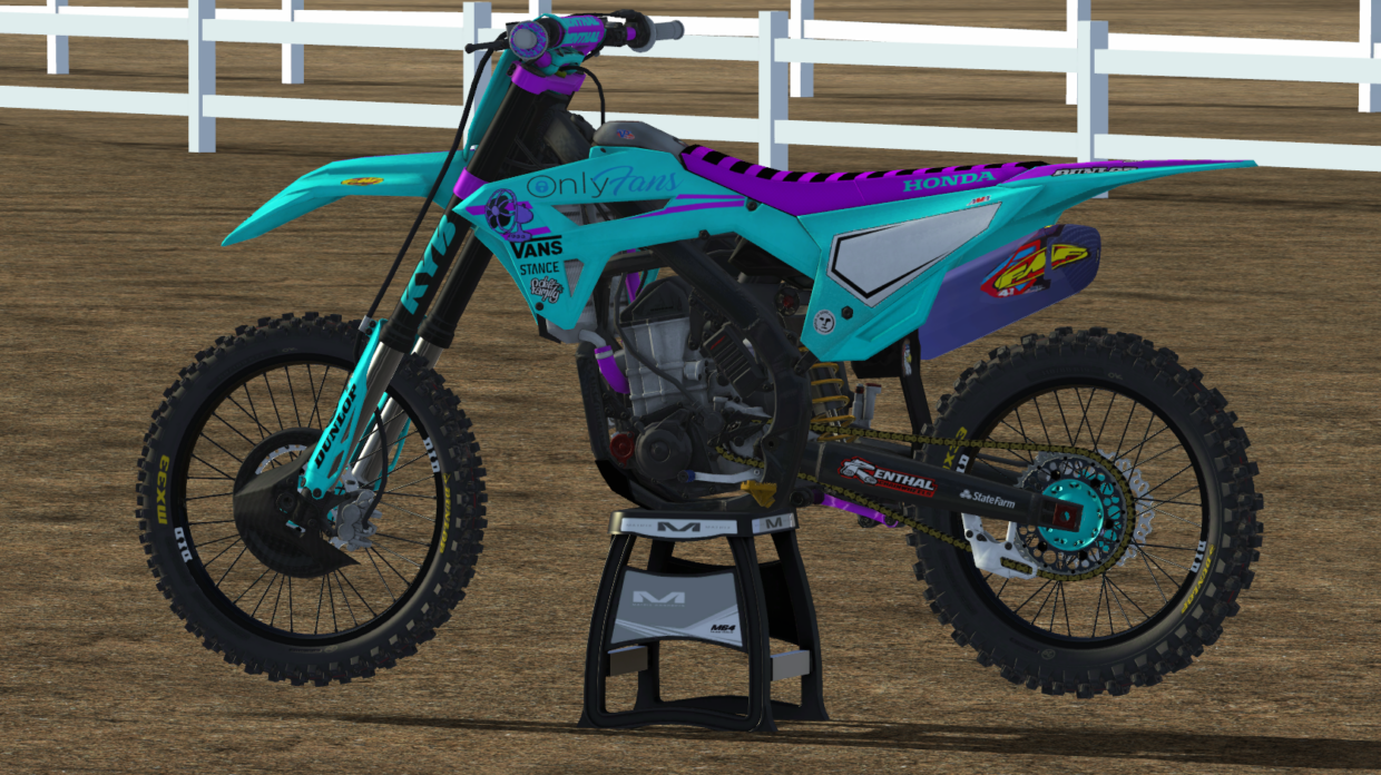 ’22 NEON BLUE honda 250/450 – MXB-Mods.com