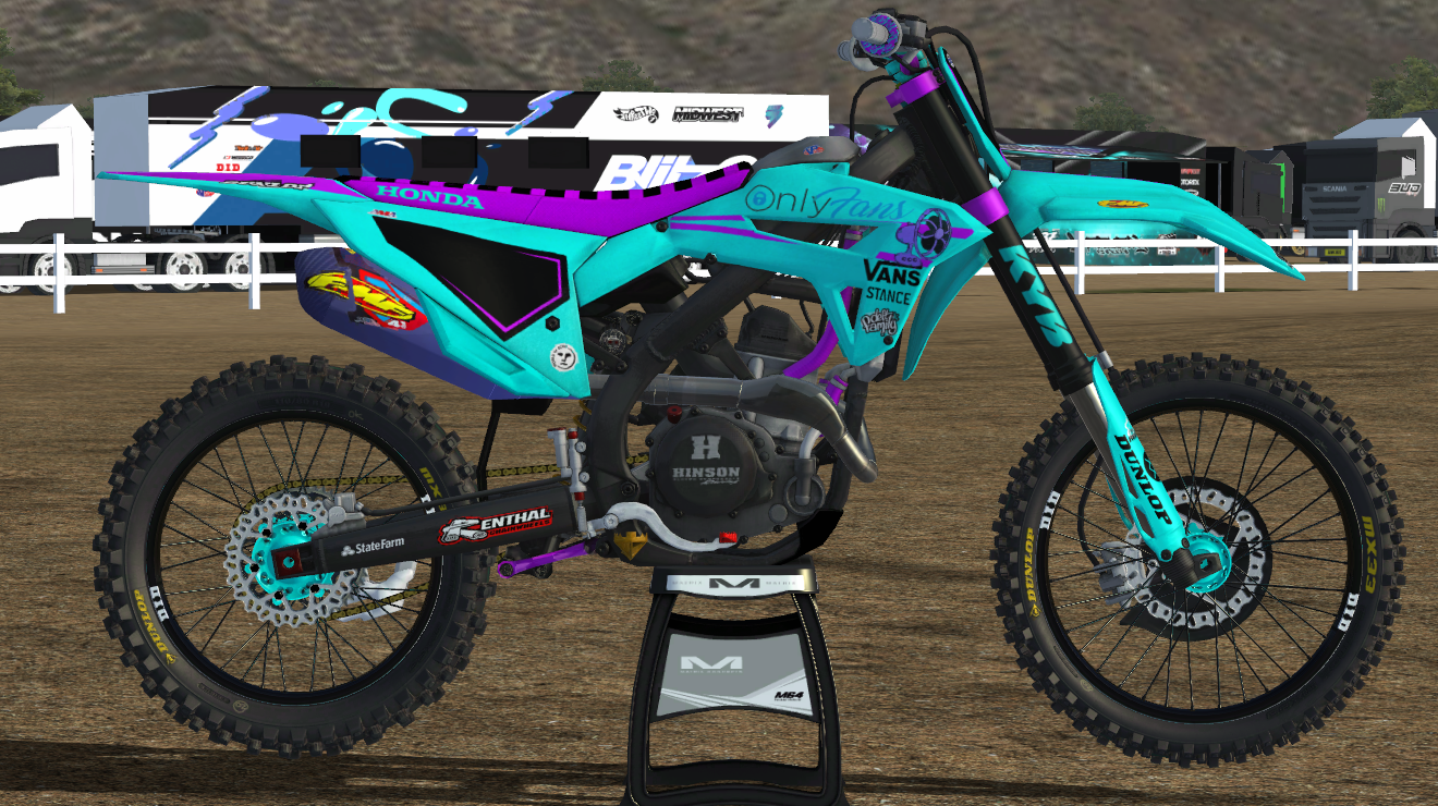 ’22 NEON BLUE honda 250/450 – MXB-Mods.com
