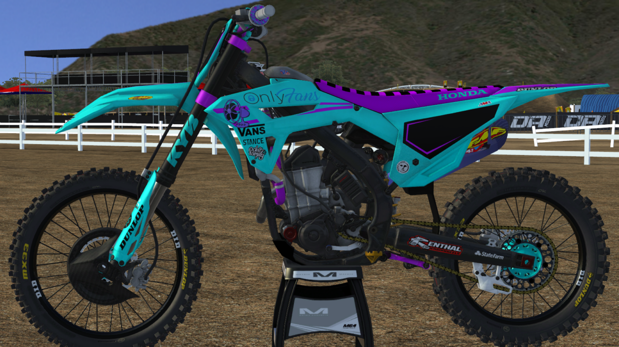 ’22 NEON BLUE honda 250/450 – MXB-Mods.com