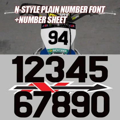N-Style Plain Number Font (+Sheet) – MXB-Mods.com