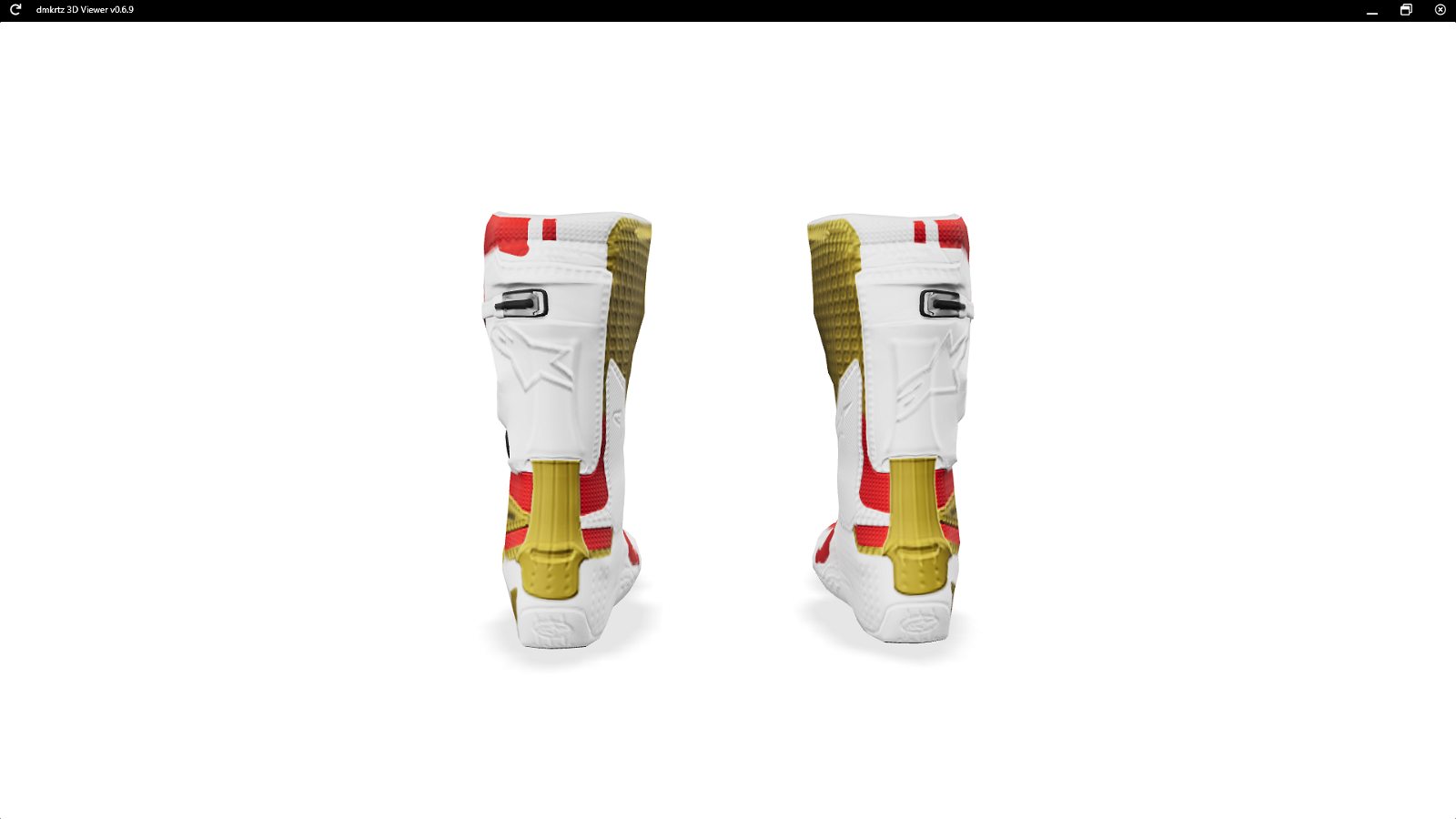 CE22 Gold / White Custom Boots – MXB-Mods.com