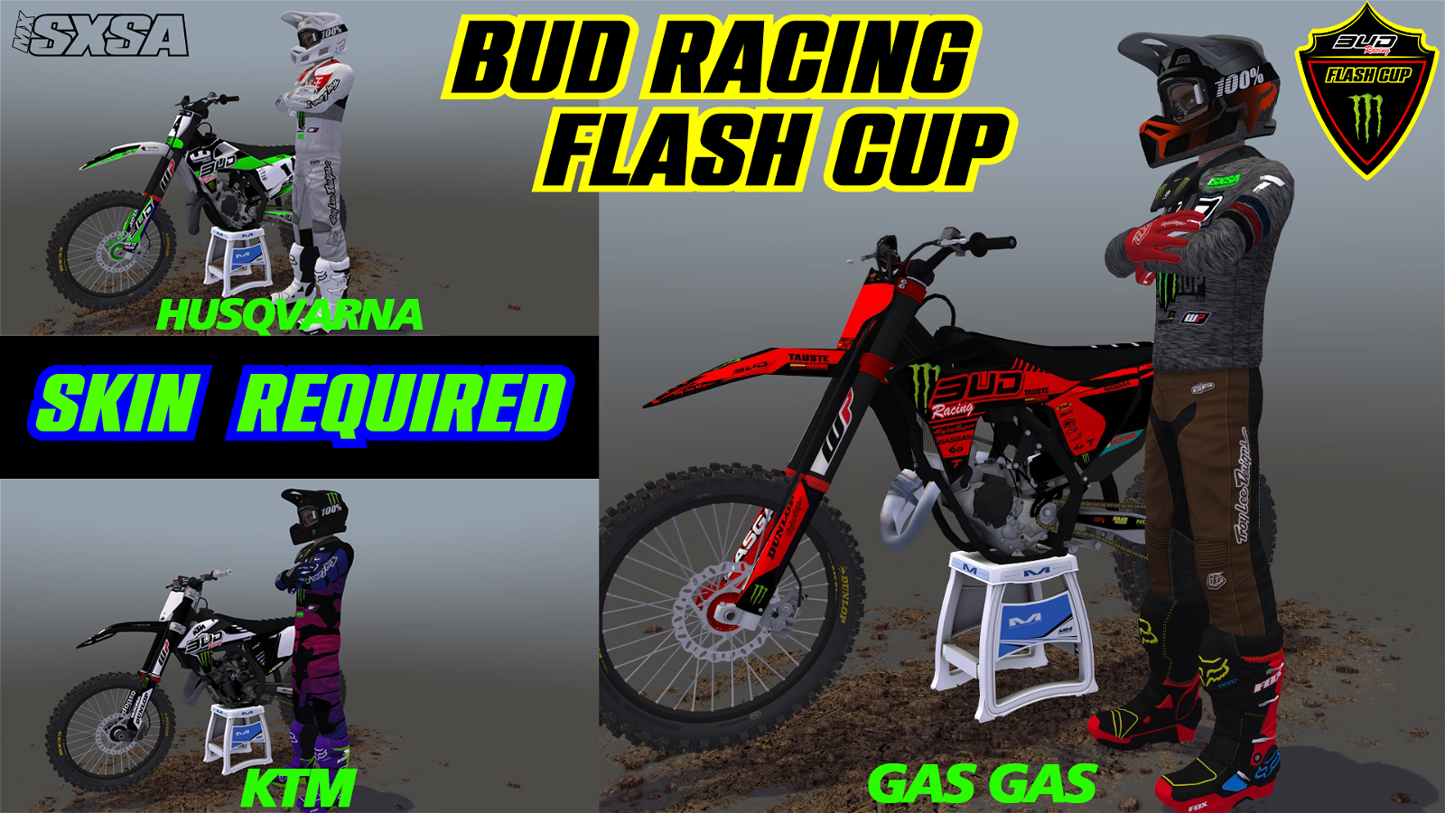 BUD RACING FLASH CUP SXSA FULL PACK – MXB-Mods.com