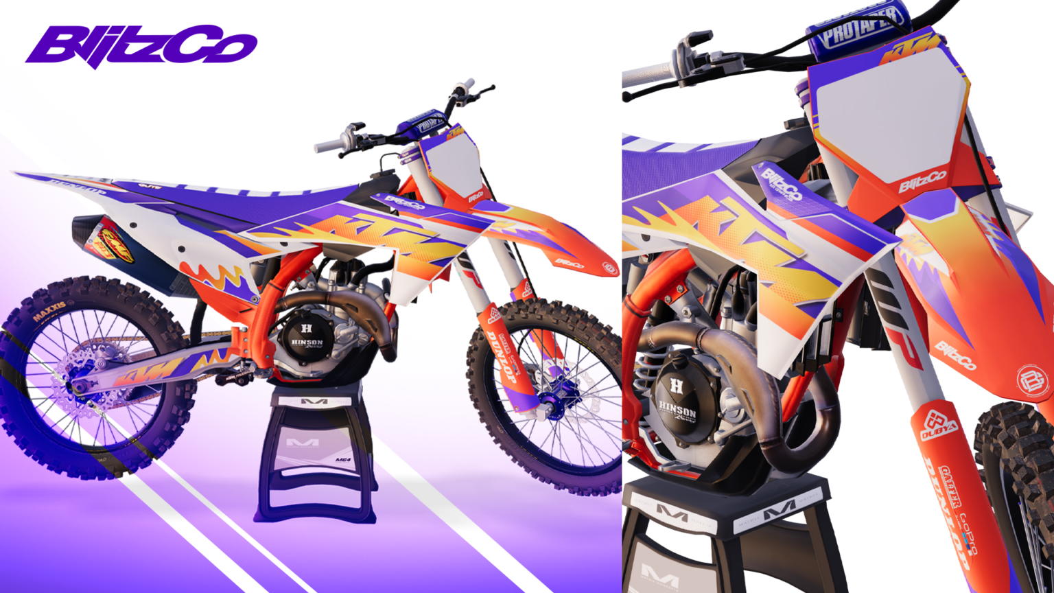 Blitz Co. KTM 450/250 Semi Custom Kit “Throwback” – MXB-Mods.com
