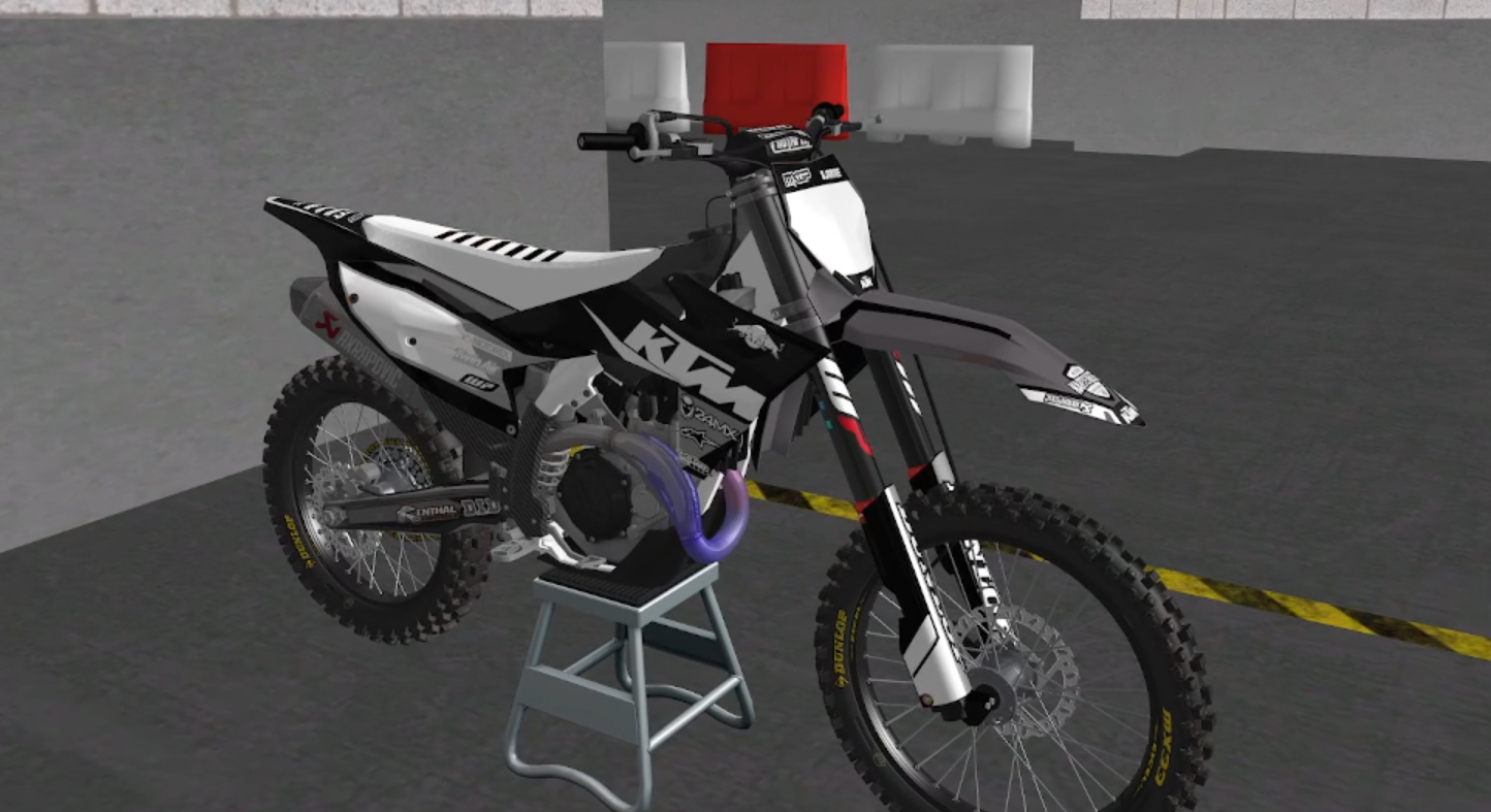 KTM 450sxf 2023 BlackWhite my first livery – MXB-Mods.com