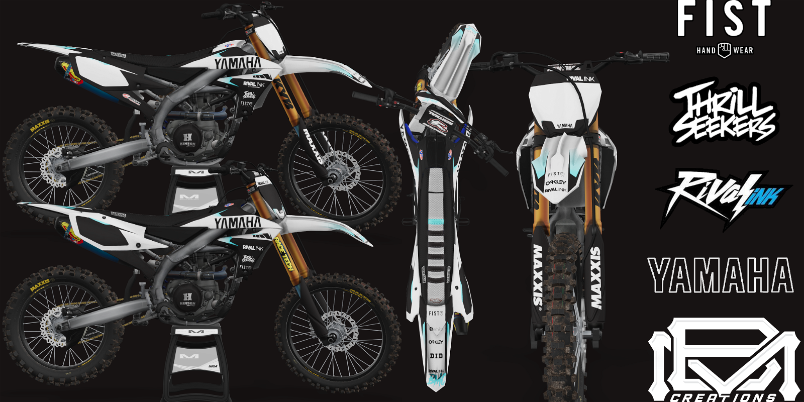 Rival Ink Focus White Yamaha 250/450 – MXB-Mods.com