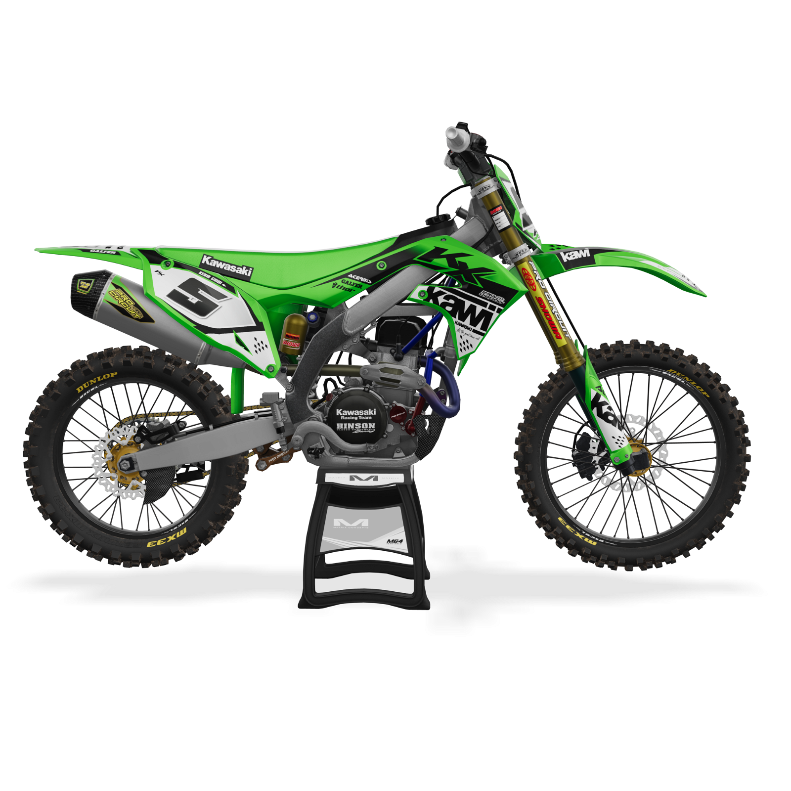 KAWASAKI - WARRIOR GRAPHICS KIT – MXB-Mods.com