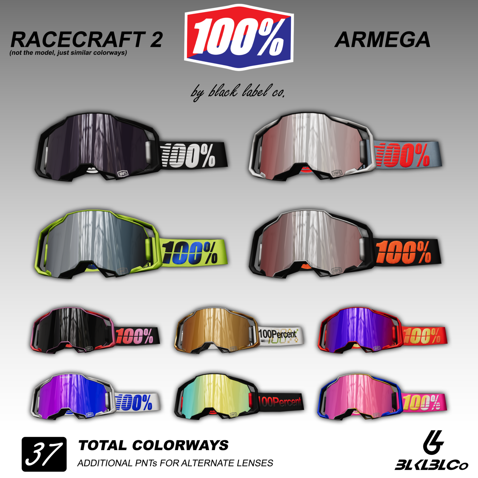 100% 2022-23 Goggle Pack (Wren’s SM10) – MXB-Mods.com