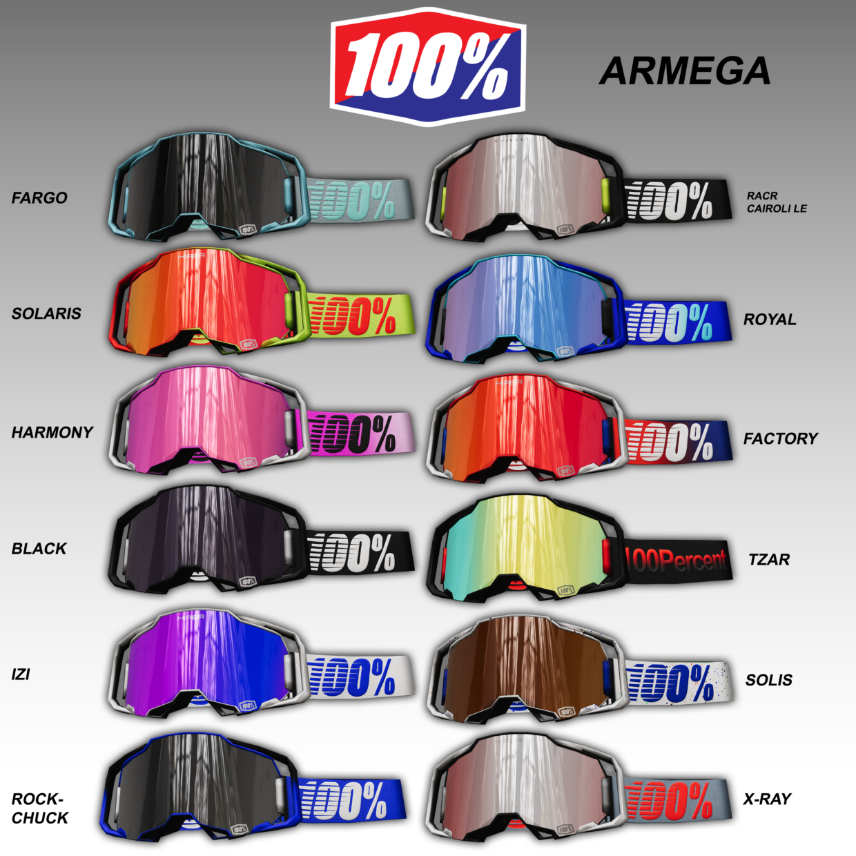 100% 2022-23 Goggle Pack (Wren’s SM10) – MXB-Mods.com