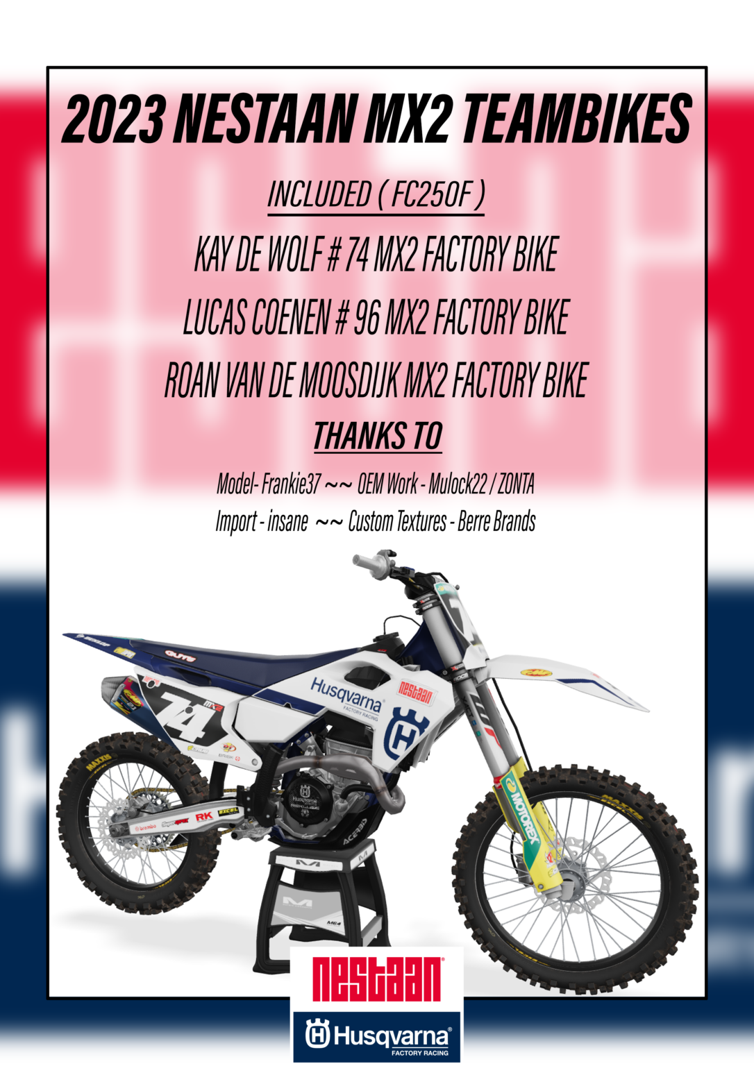 2023 NESTAAN MX2 Bikes – MXB-Mods.com