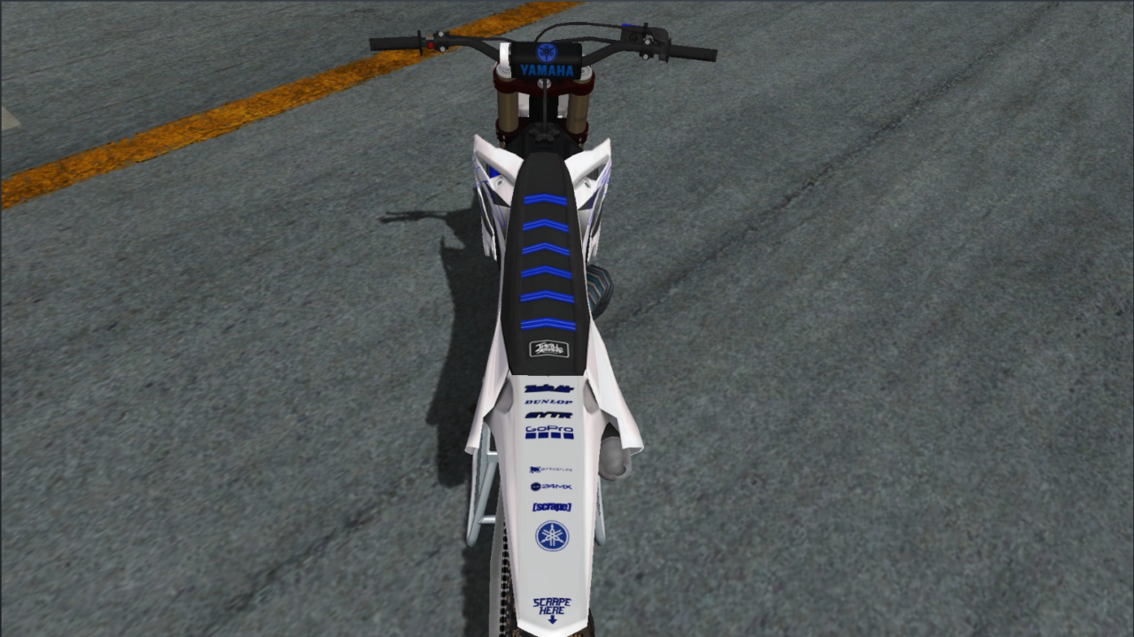 YZ125 white ”scrape” – MXB-Mods.com