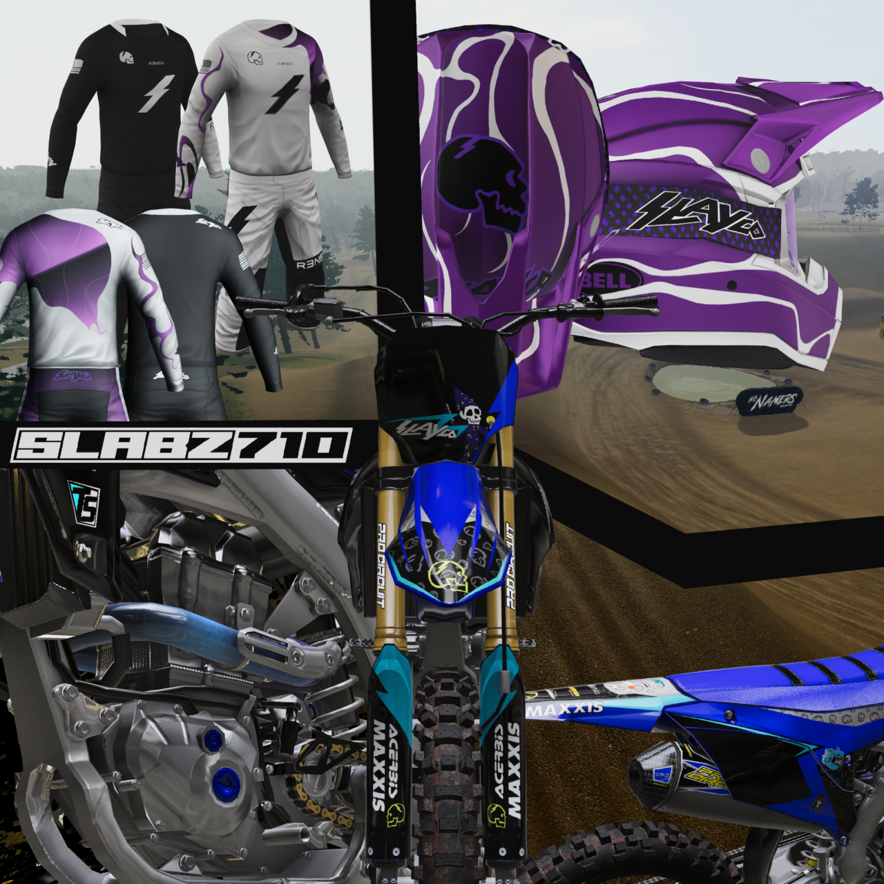 Slayco X Yamaha | Slayco x RENEN | Slayco x Bell Moto 10 – MXB-Mods.com