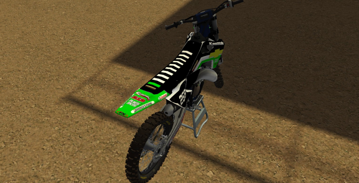 Kawasaki KX125 chevy Graphics kit – MXB-Mods.com