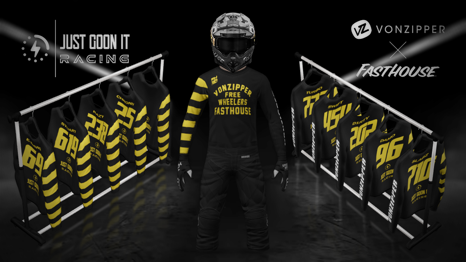 JUST GOON IT VONZIPPER X FASTHOUSE GEAR + HELMET, GOGGLES & GLOVES ...