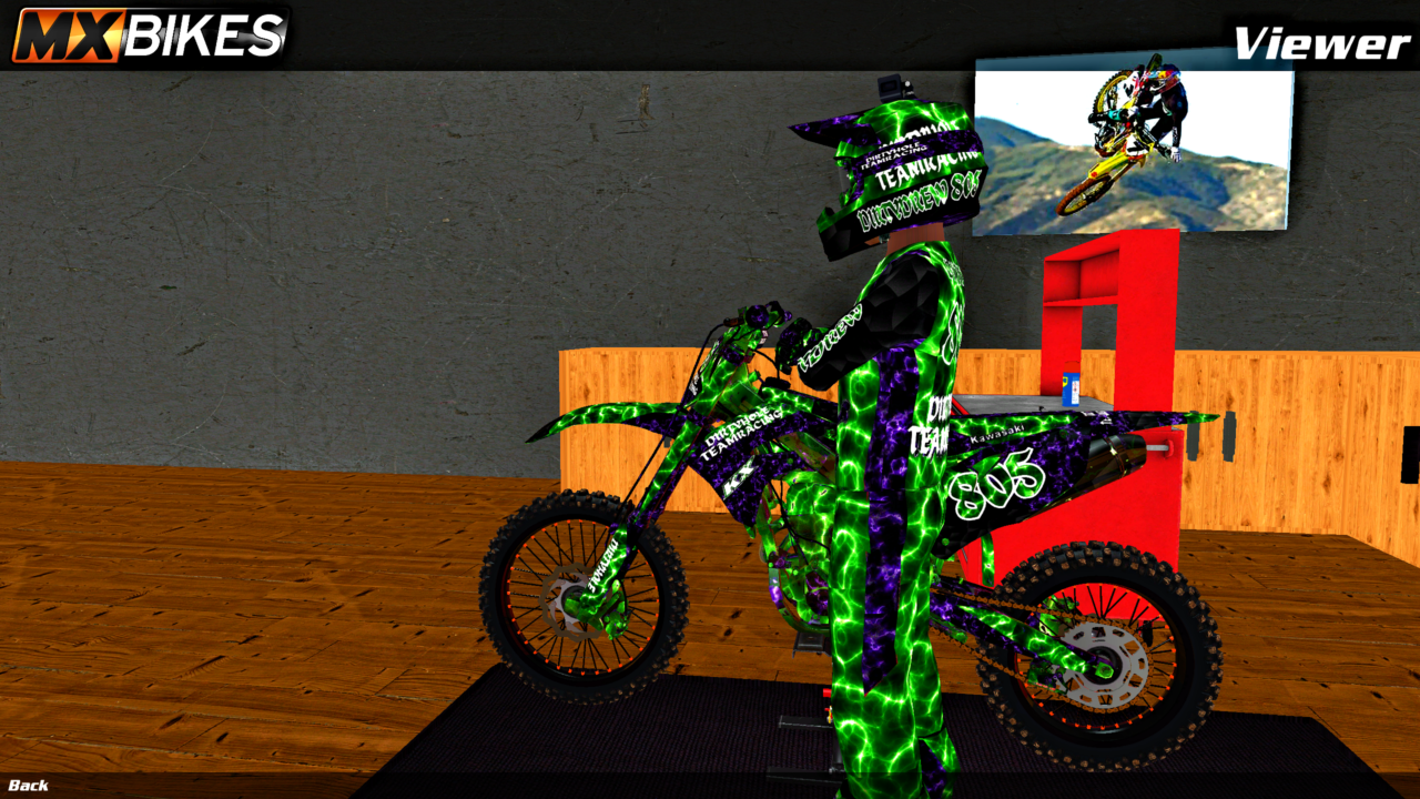 DHTR Kawasaki Rider Set W/ Bike Paint – MXB-Mods.com