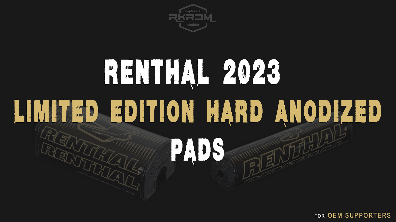 Renthal® Limited Edition Hard Anodized Pads – MXB-Mods.com