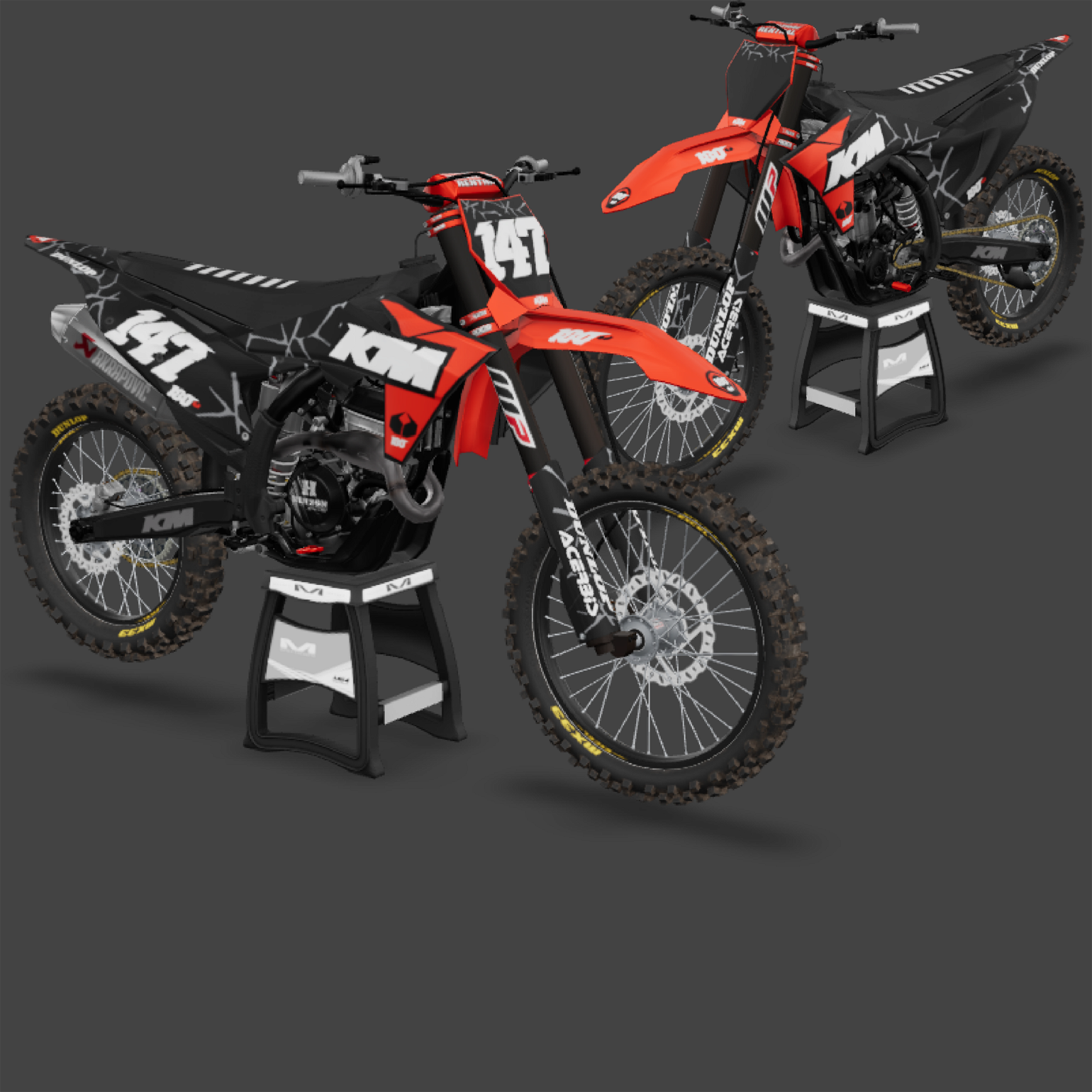 180 Decals “Giraffe” KTM (250/350/450-SXF) – MXB-Mods.com