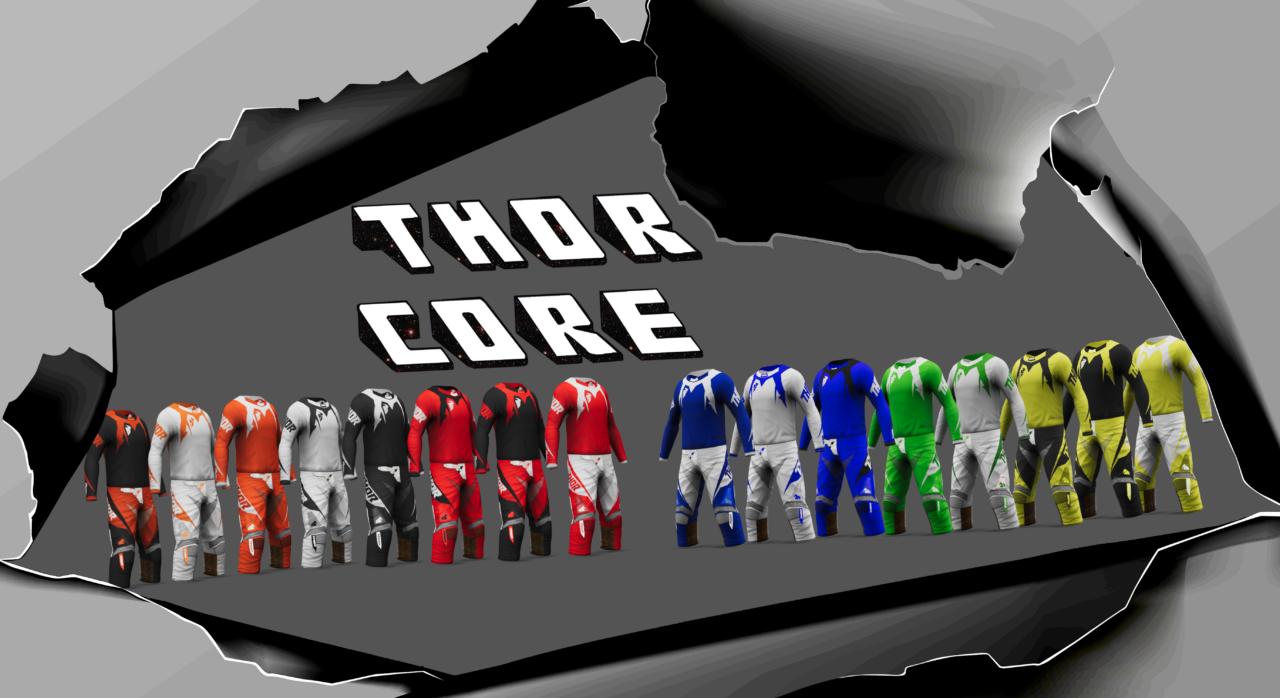 THOR Core Throwback Pack - 16 Colorways – MXB-Mods.com