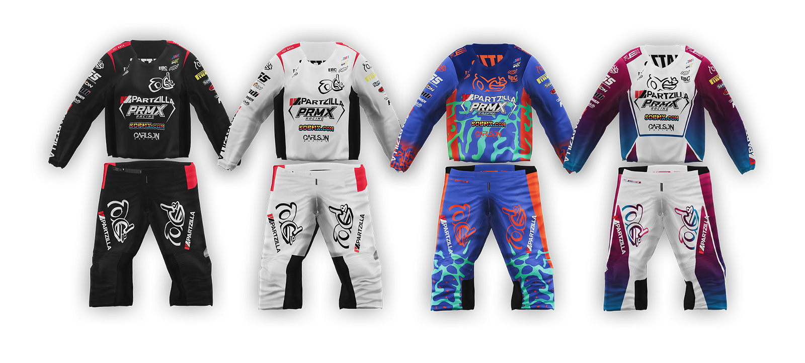 OGs MotoFlex Partzilla team gear + PUBs – MXB-Mods.com