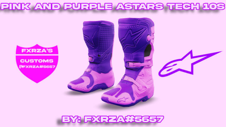 Pink and Purple Astars Tech 10s – MXB-Mods.com