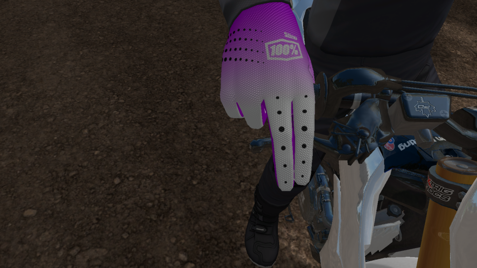 100% Purple and White Fade Gloves – MXB-Mods.com