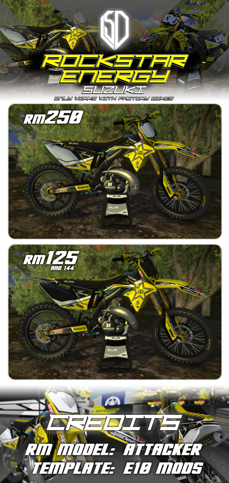 Rockstar Energy Suzuki [E10] – MXB-Mods.com
