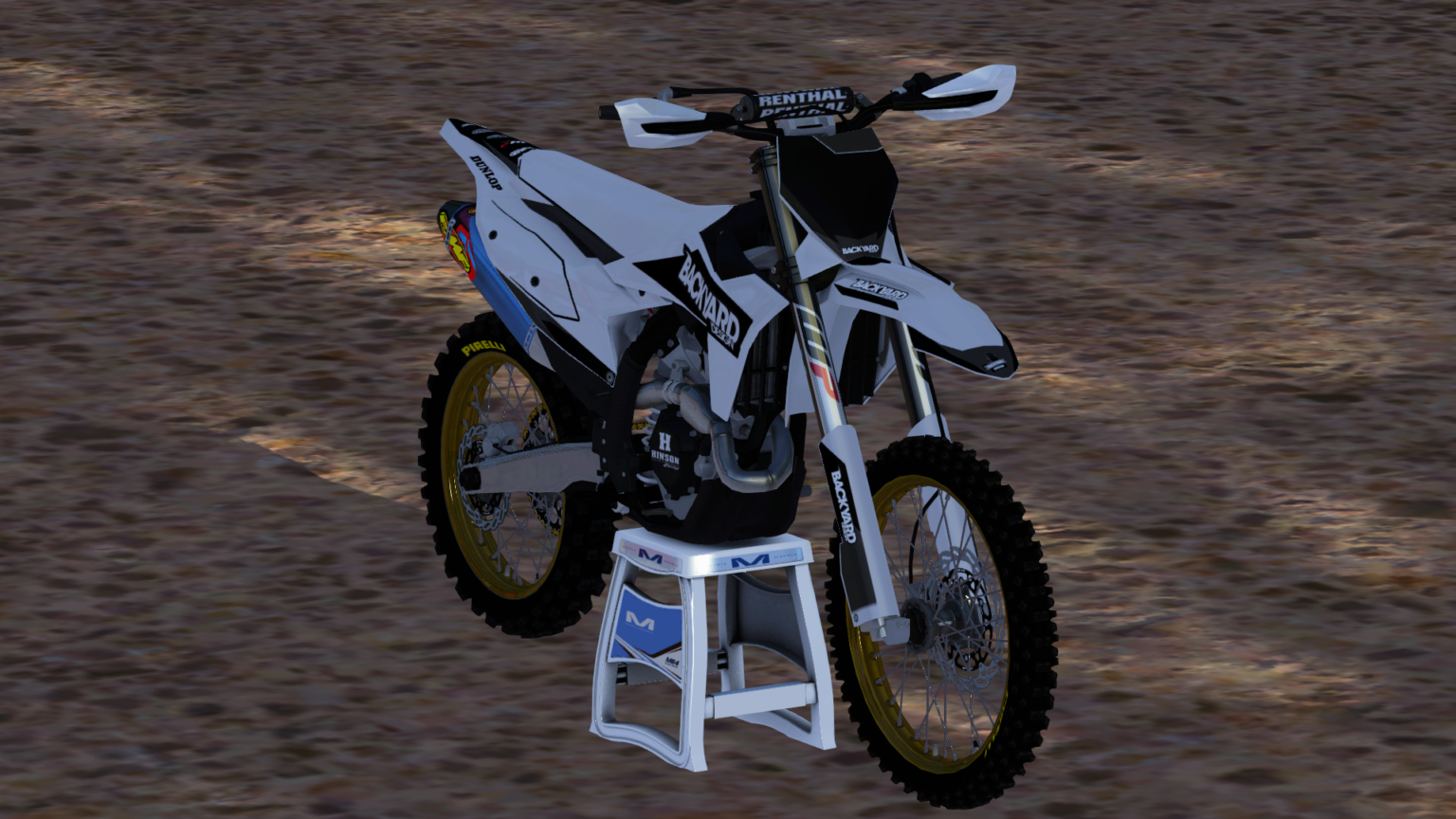 White KTM Backyard Designs 250 – MXB-Mods.com