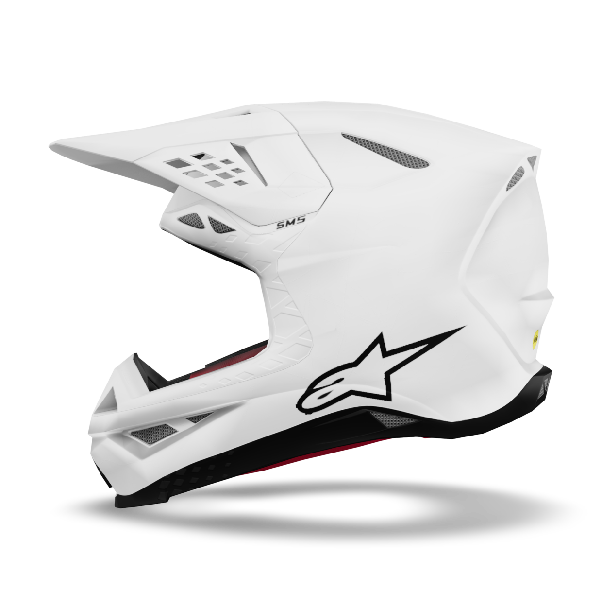 2024 SM5 Solid Helmet Black and White – MXB-Mods.com