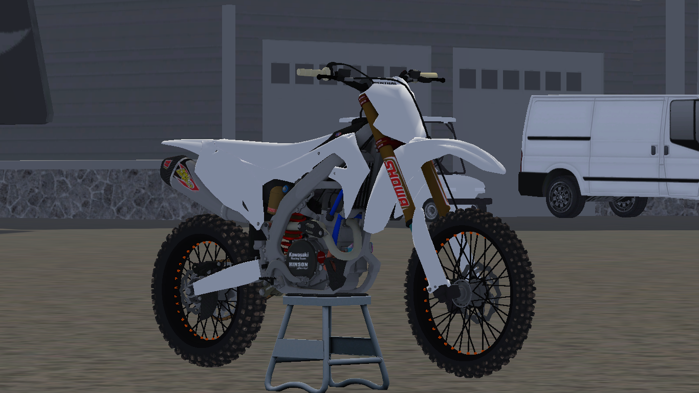 all white Kawasaki – MXB-Mods.com