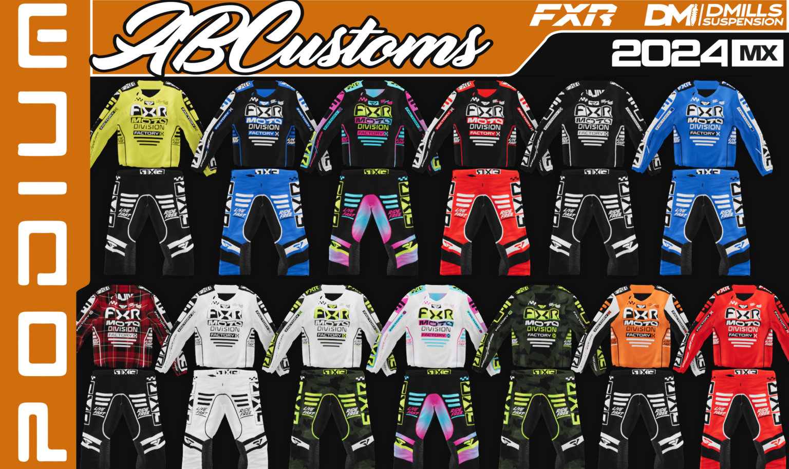 ABCustoms 2024FXR Podium Gearline – MXB-Mods.com