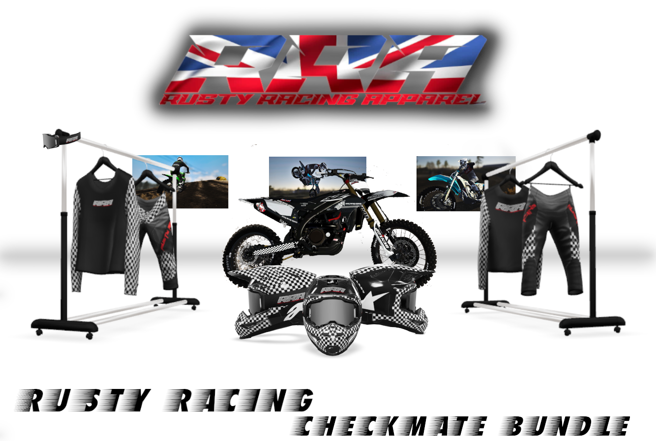 🏁RUSTY RACING APPAREL “CHECKMATE” 2023 🏁 – MXB-Mods.com