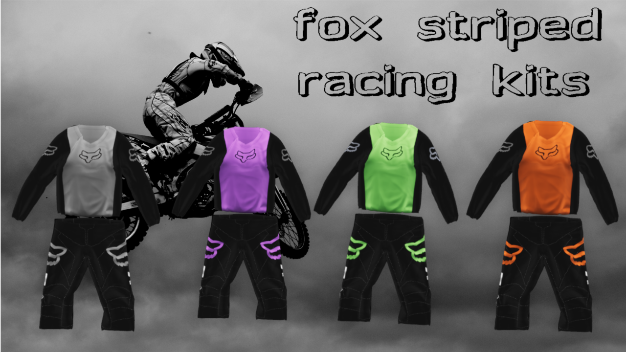 fox striped racing kit | by wizard mx – MXB-Mods.com