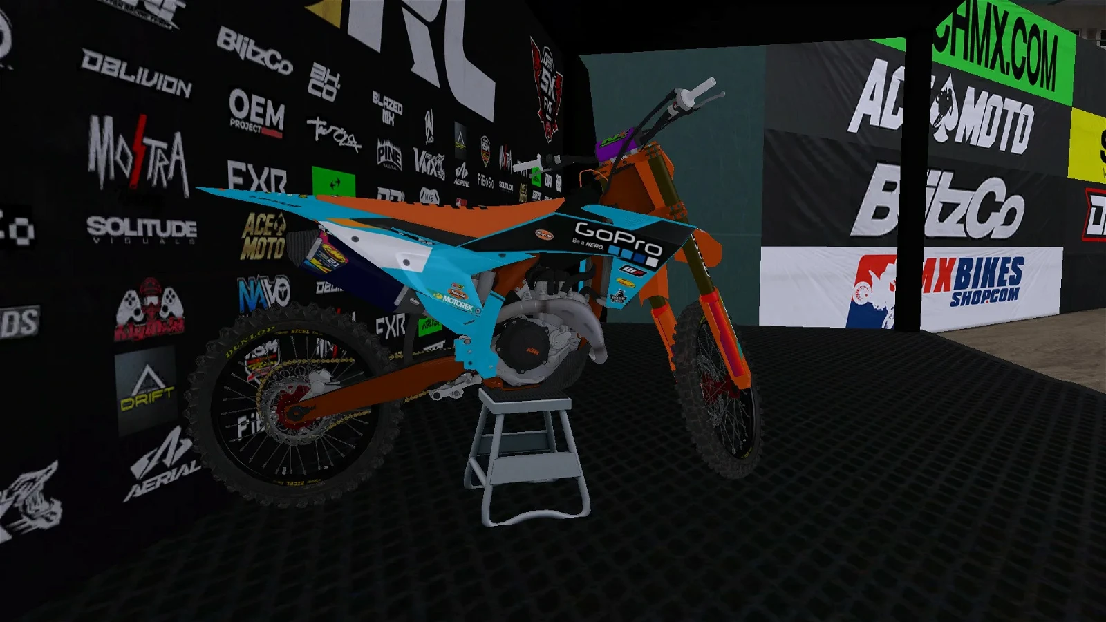 2023 ktm 450f BYD Gopro replicaish graphics kit – MXB-Mods.com
