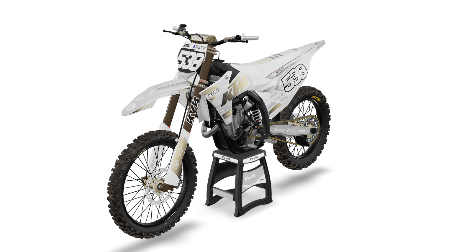 KTM - KMX Decals White & Gold (Public) – MXB-Mods.com
