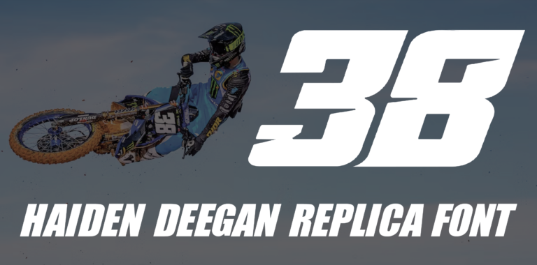 Haiden Deegan Replica Number Font – MXB-Mods.com