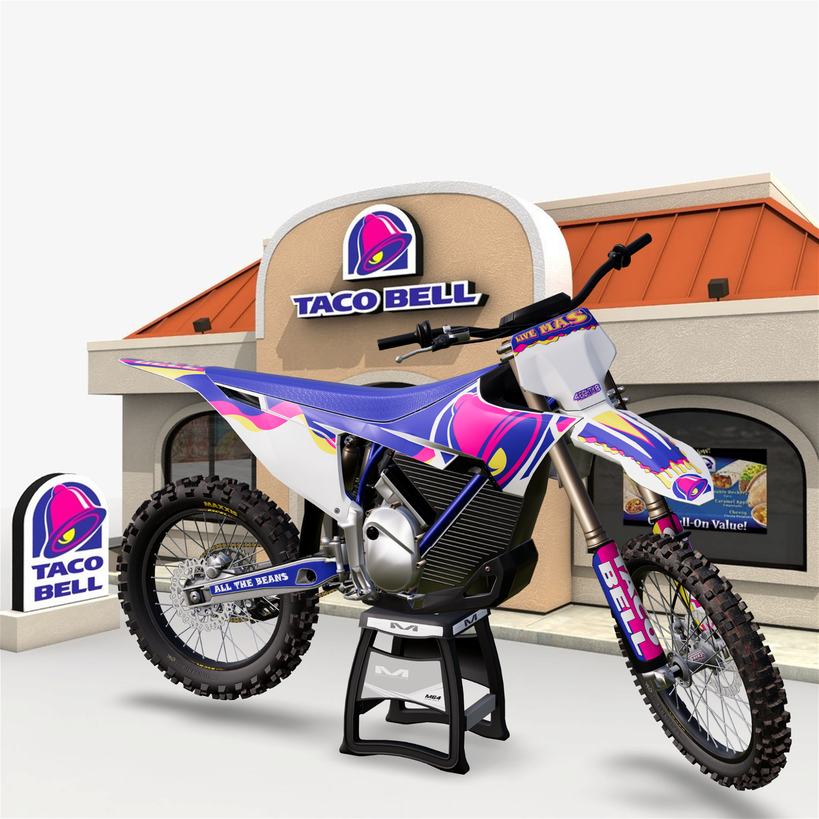Stark Varg Taco Bell Kit (Public PSD Included) – MXB-Mods.com